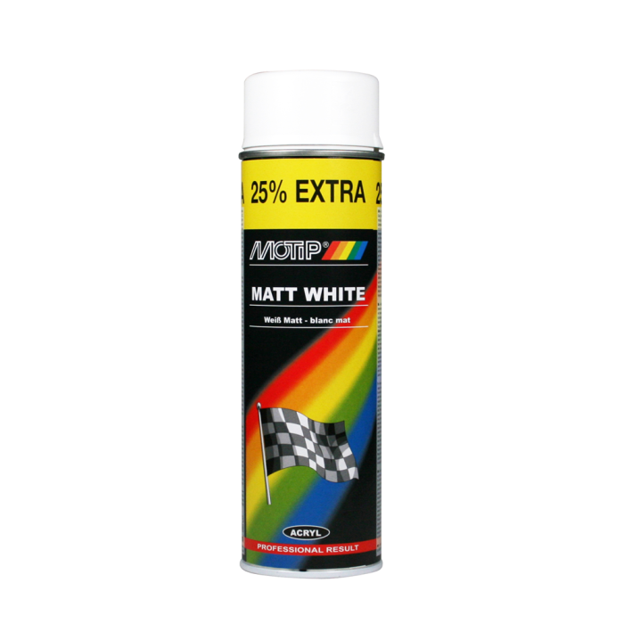 Motip 04002 Car Spray White Matt 500 Ml | Spray