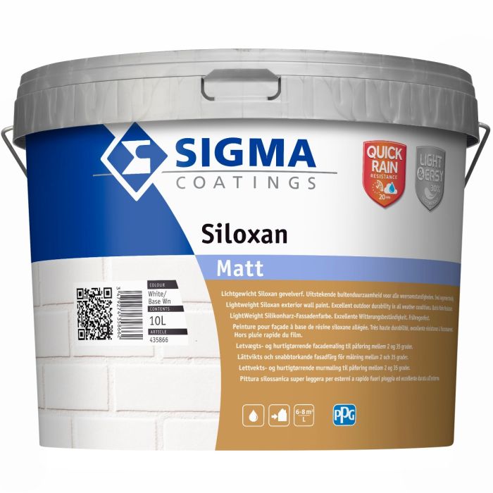 Sigma Siloxan Topcoat Matt Teintable | Facade