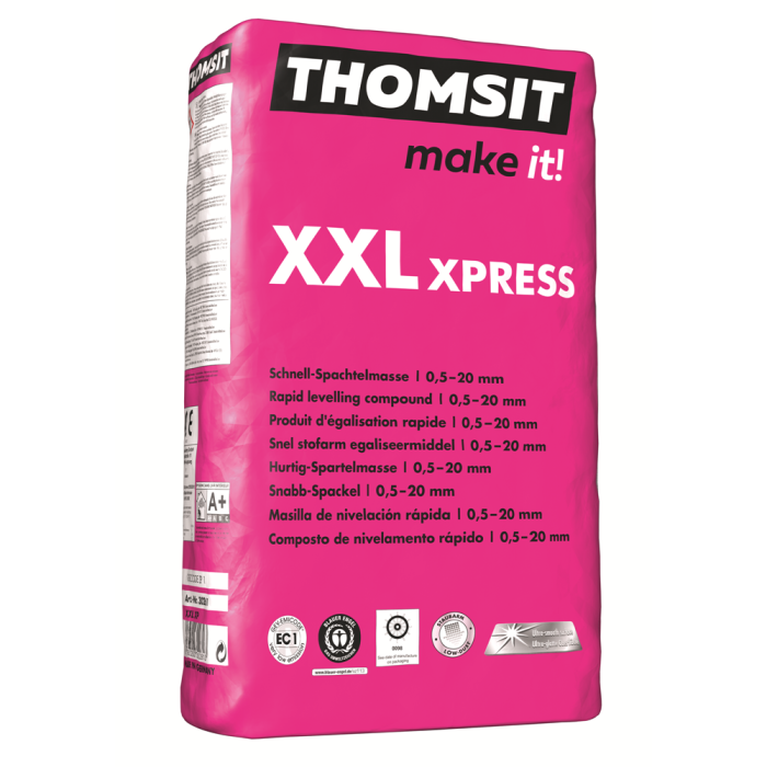 Thomsit XXL Xpress Low Dust 25Kg | Levelling compounds and floor ...