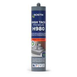 Bostik H980 High Tack Premium 290ml Blanc | Mastics de jointage et colles