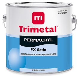 Trimetal Permacryl Fx Satin white 1l | Woodwork