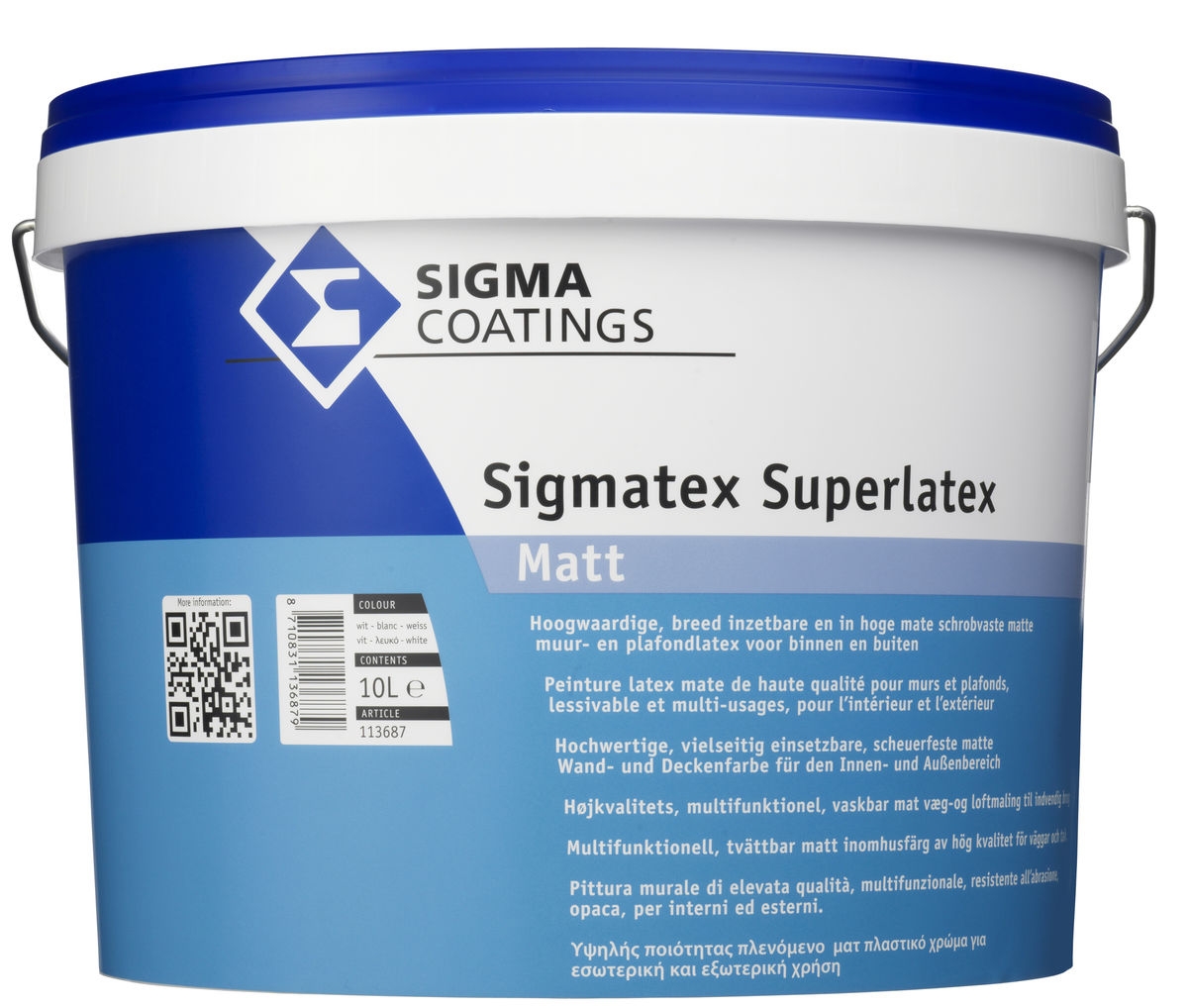 Sigma Sigmatex Superlatex Matt blanc 2,5L | Plafond