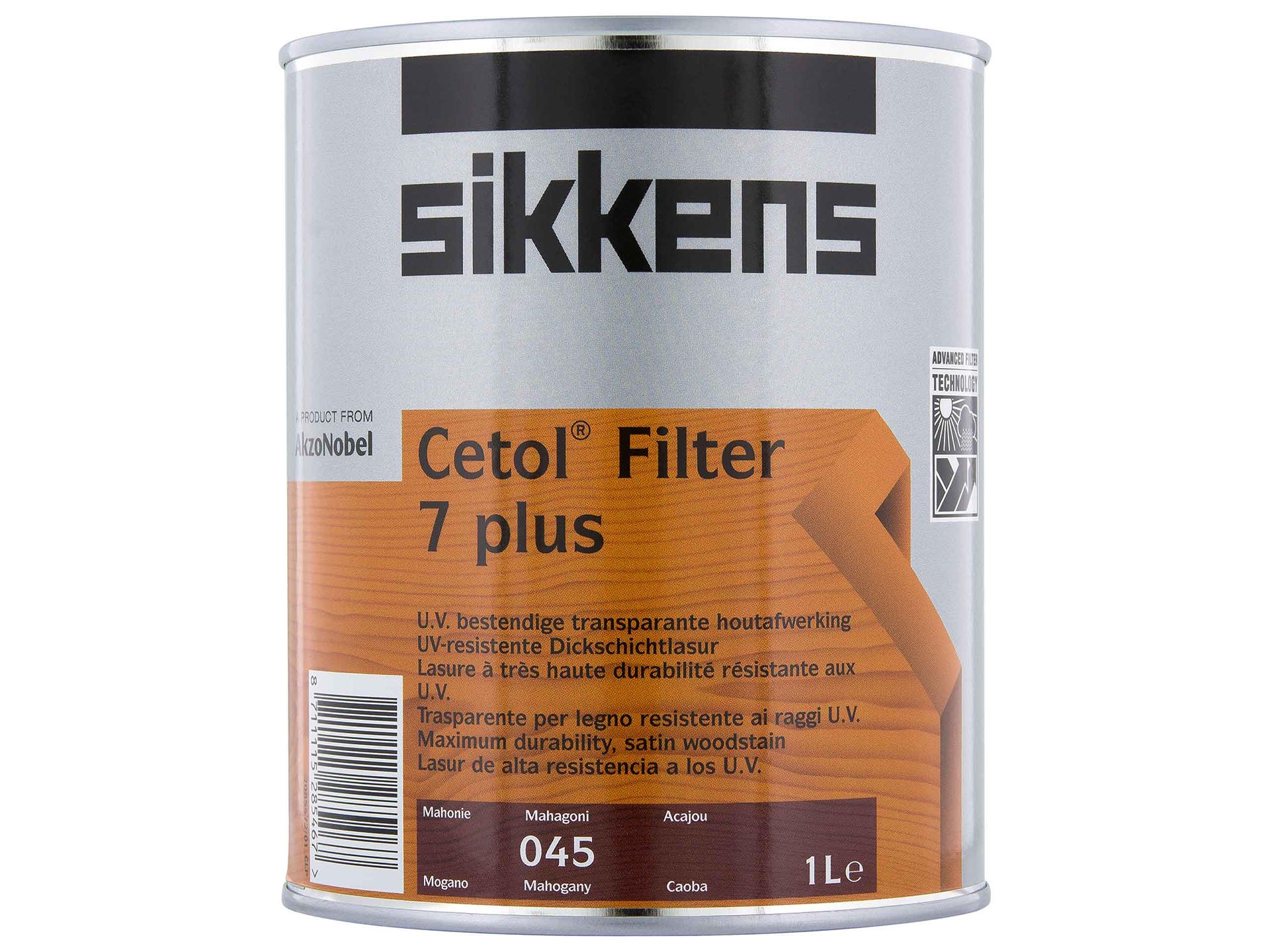 SIKKENS CETOL FILTER 7 1L 045 mahogany | Lasures